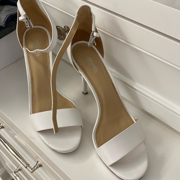 MICHAEL Michael Kors | Shoes | Michael Kors Heels 9 White | Poshmark